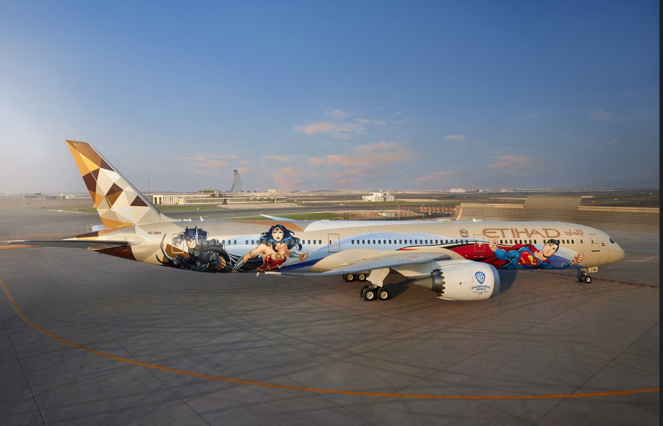 Up, up and Away! Warner Bros. World™ Yas Island and Etihad Airways band ...